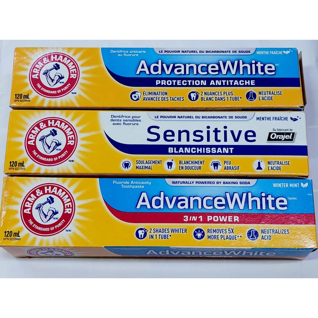 Arm & Hammer AdvanceWhite Protection Antiache I Sensitive I 3in1 Power ...