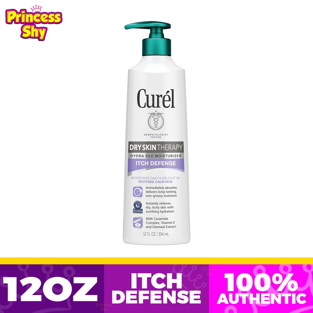 Curel Dry Skin Therapy Hydra Silk Moisturizer Itch Defense Lotion 12 oz ...