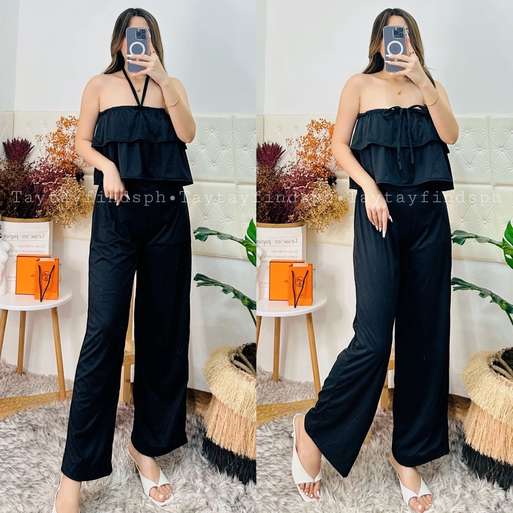 MARJORIE COORDS TUBE AND PANTS UP TO XL | taytayfindsph | Shopee ...