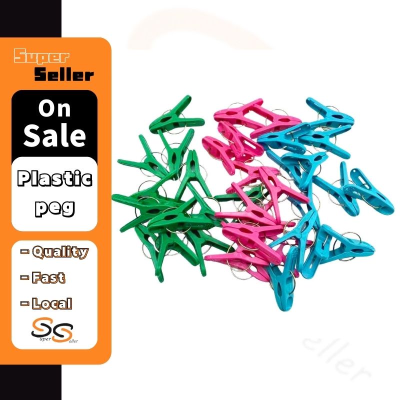 Clamps Clothes Pins (Sipit) A6 Clip Assorted in Color 24/36 Pcs/C07053 ...