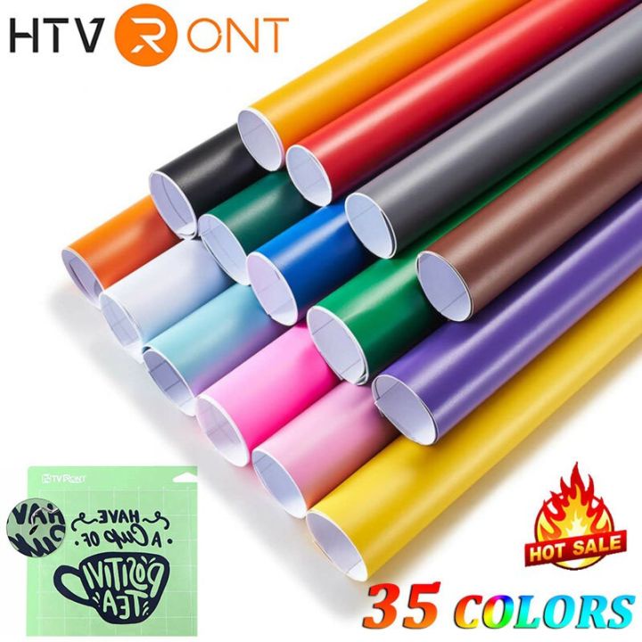 HTVRONT Self Adhesive Vinyl Roll 12in*5FT/30cm*150cm Permanent Sign ...