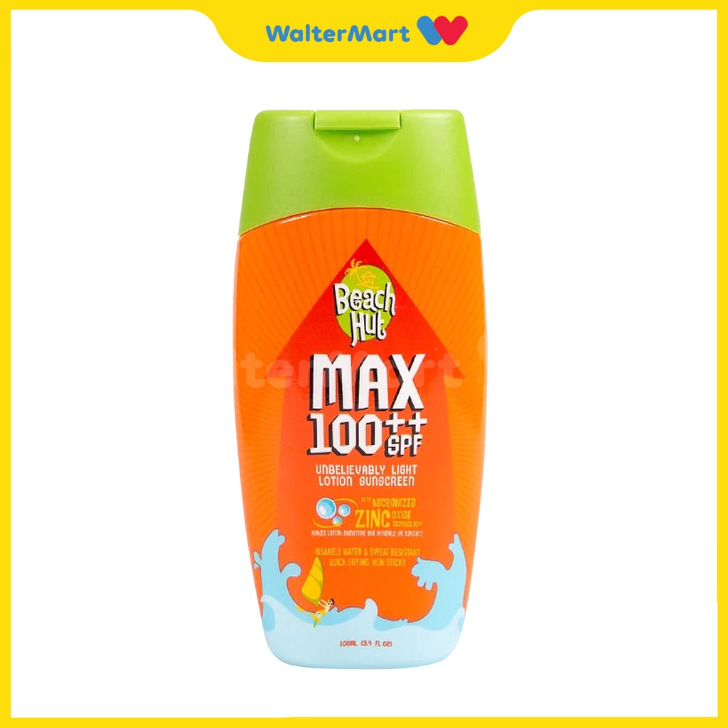 BEACH HUT Max Sunscreen Lotion SPF100 100ML | Shopee Philippines
