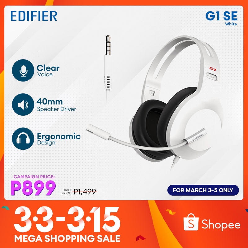 Edifier G1 SE Headphones Ergonomic Design 40mm Speaker Driver | Shopee ...