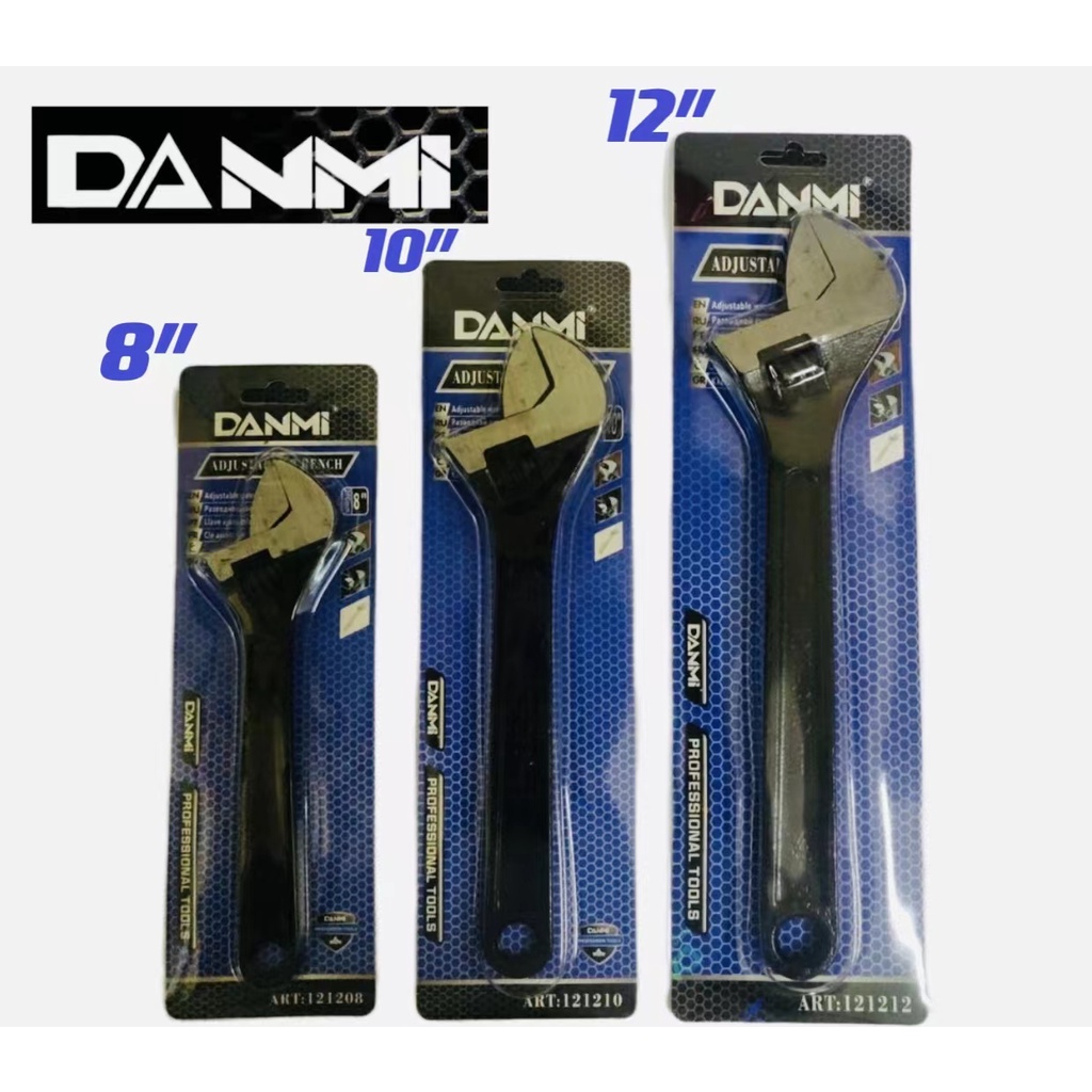 DANMI Adjustable Wrench Tools 8" 10" 12" | Shopee Philippines