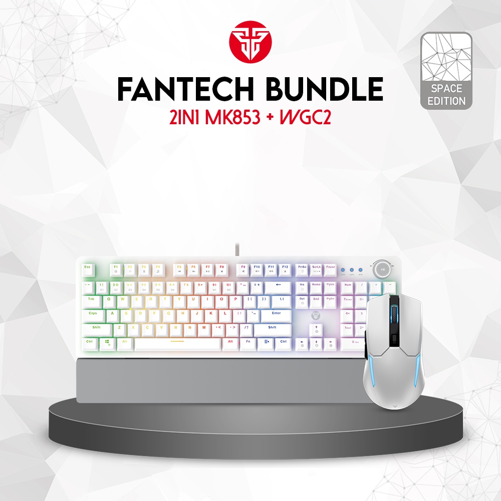 Fantech 2IN1 Maxpower MK853 Mechanical Gaming Keyboard w/ Venom II WGC2 ...