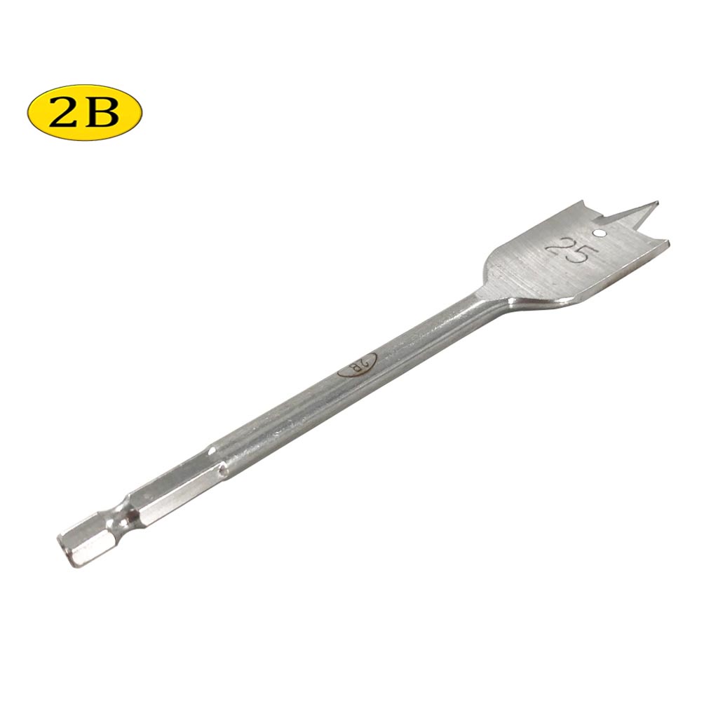 2B 25mm Flat Wood Bit Spade Drill Bit Woodworking Spade Drill Bits ...