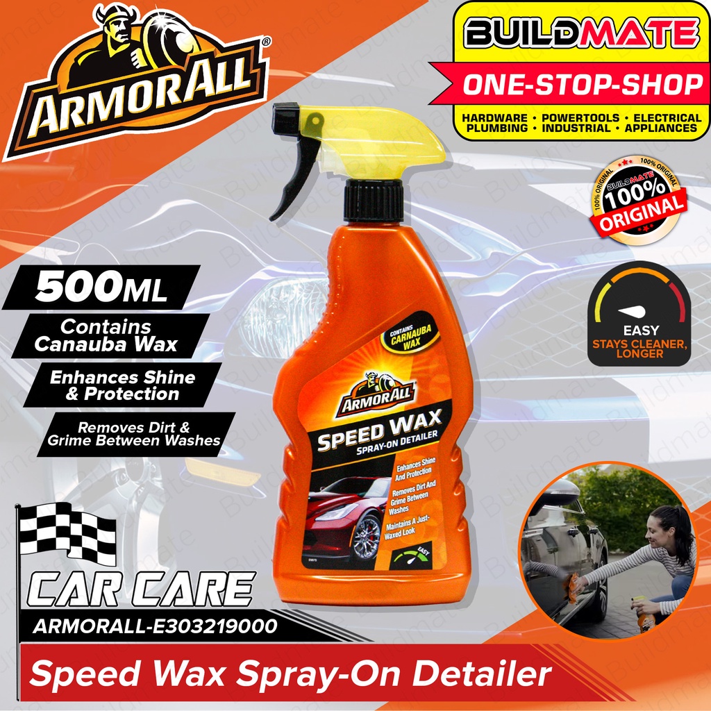 BUILDMATE Armor All 500ML Speed Wax Spray On Detailer Removes Dirt ...