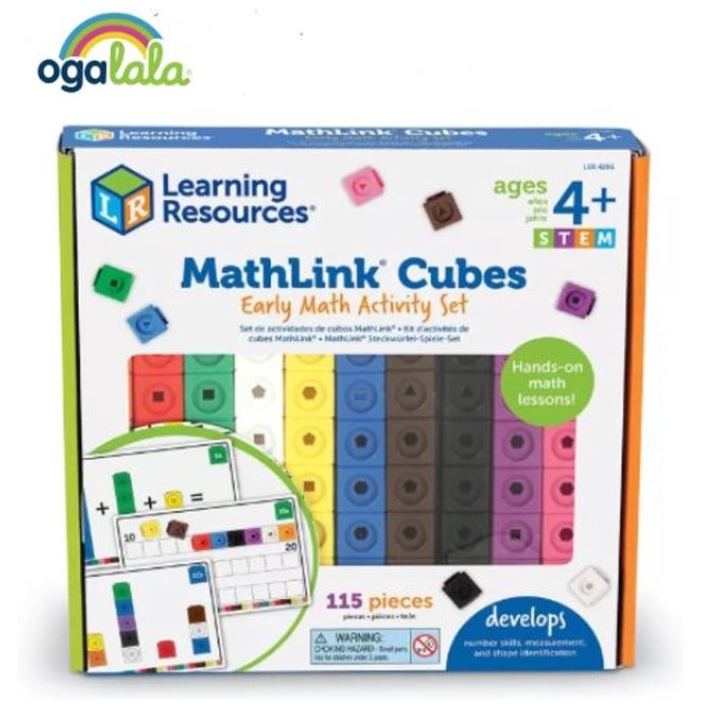 Learning Resources Mathlink Cube Math Activity Set | Shopee Philippines