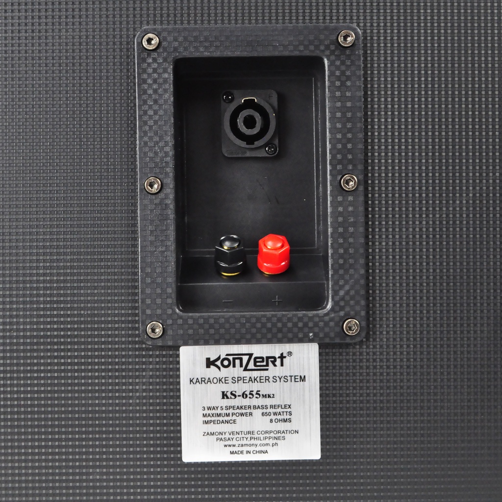 KONZERT by Winland KS-655MK2 Karaoke Speaker System 12” 3-way Speaker ...