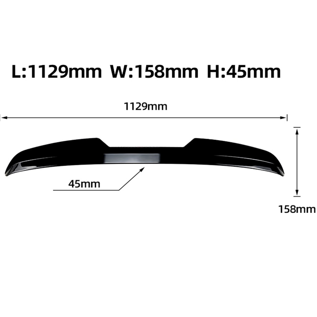Rear Roof Spoiler Wing Lip For Volkswagen Tiguan R-Line VW Rline 2017 ...
