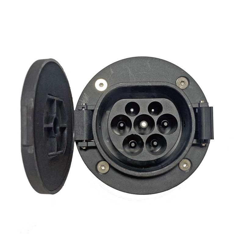 EV Car AC Type2 Socket IEC62196 Inlet 32A 3Phase Connecter D - UniTop
