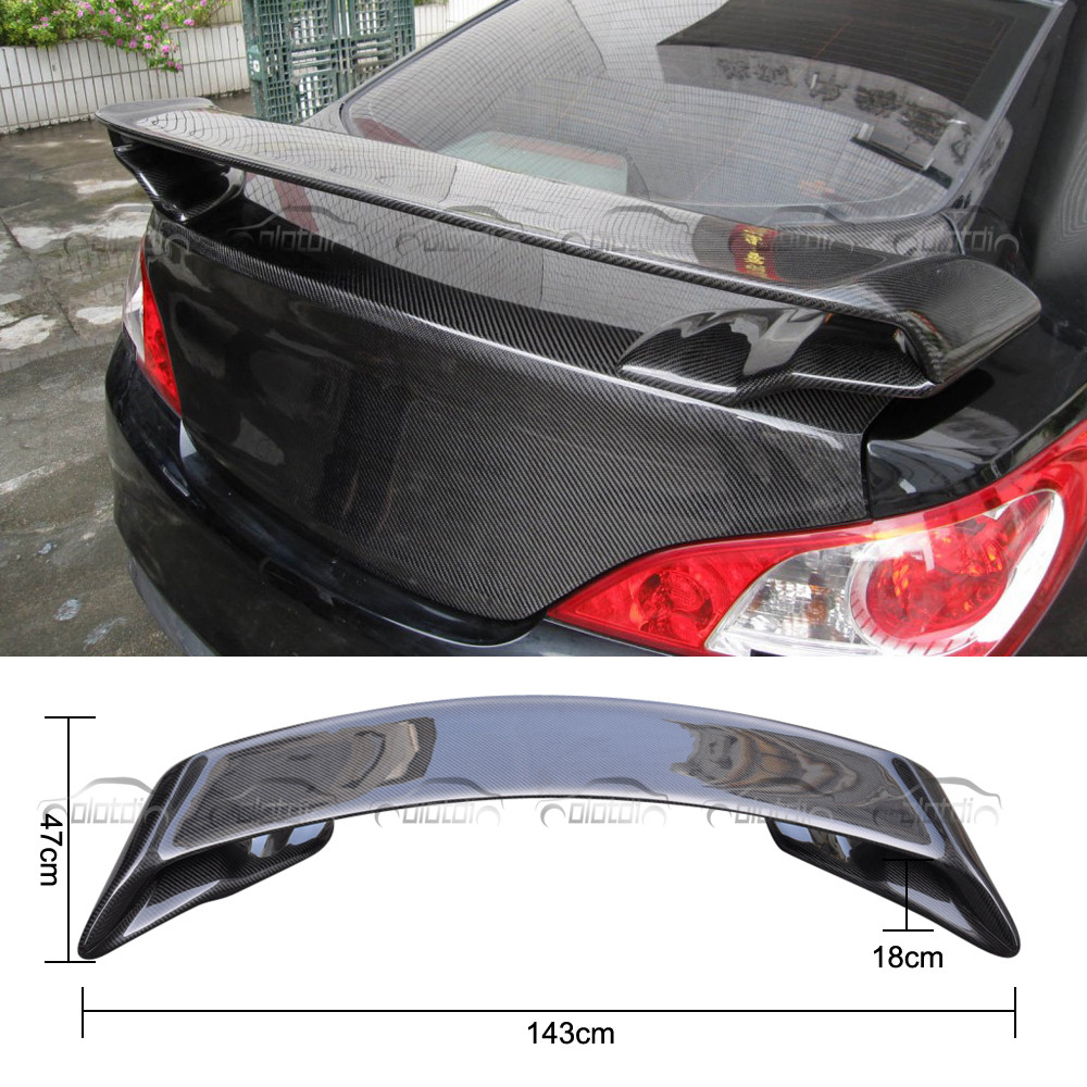 Carbon Fiber Rear Trunk Spoiler Wing Boot For Hyundai GENESIS COUPE ...