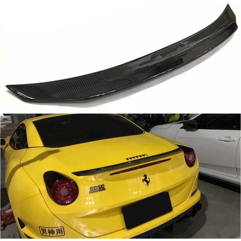 REAL CARBON FIBER REAR WING TRUNK LIP TAIL SPOILER FOR Ferrari ...