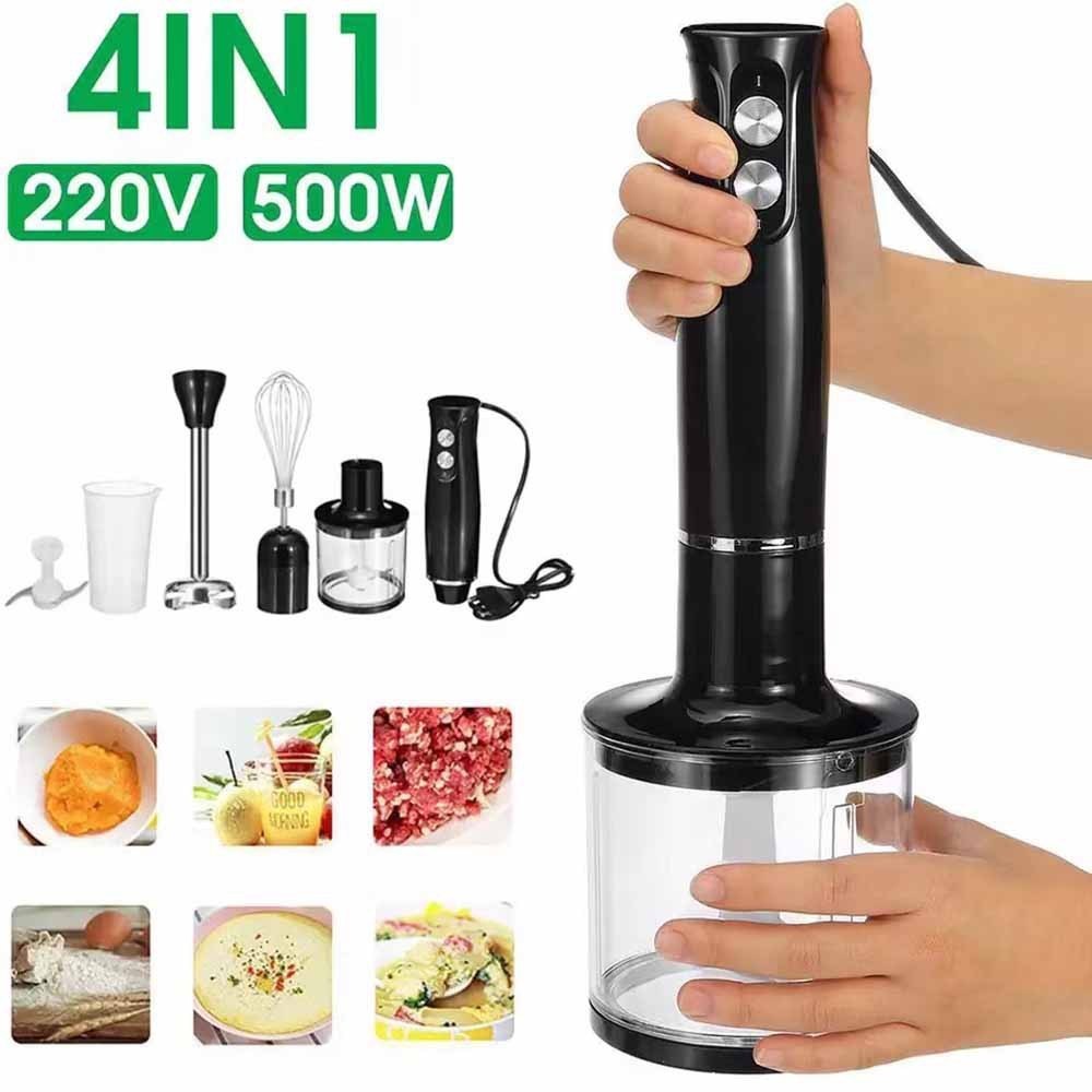 4 IN 1 Food Chopper Electric Hand Held Food Mixers Set Portable Blender ...