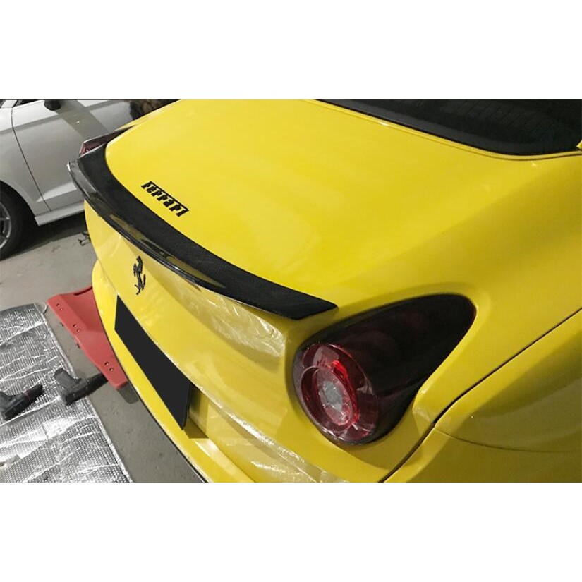 REAL CARBON FIBER REAR WING TRUNK LIP TAIL SPOILER FOR Ferrari ...