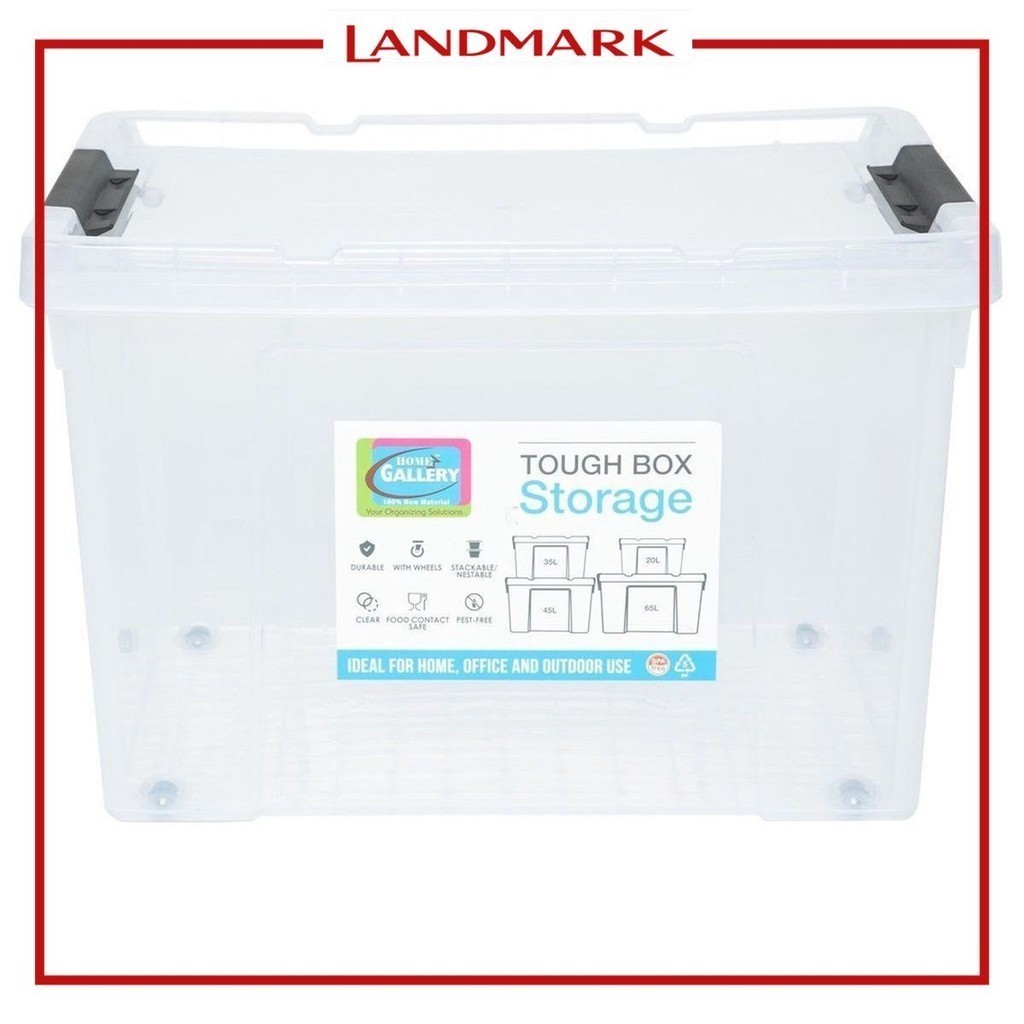 Home Gallery Stackable Storage Box 45L with Wheels - PFL Store