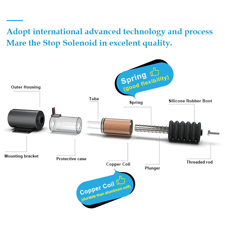 Shutdown Solenoid Valve 2848A277 Fuel Pump Solenoid 2848A281 12V For ...