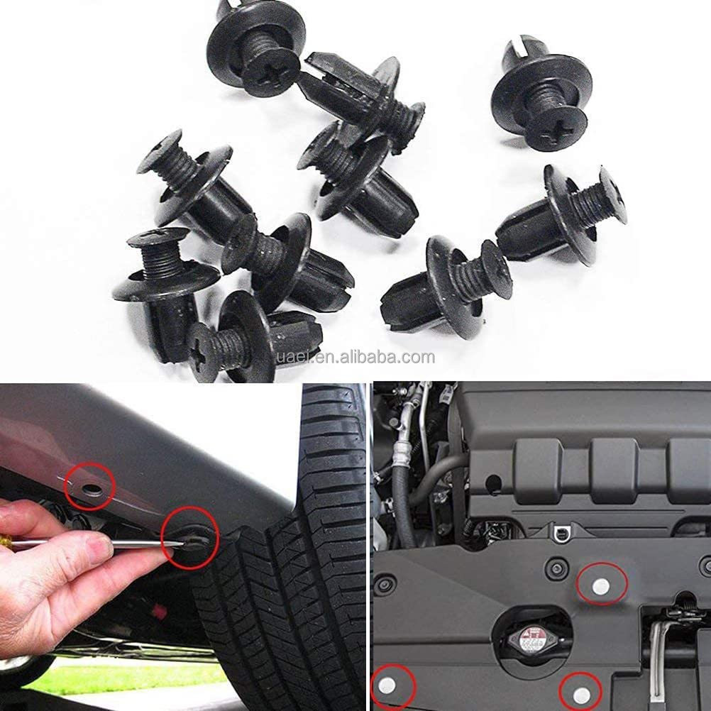 Car Plastic Rivets Fasteners Push Retainer Kit Most Popular Sizes Auto ...