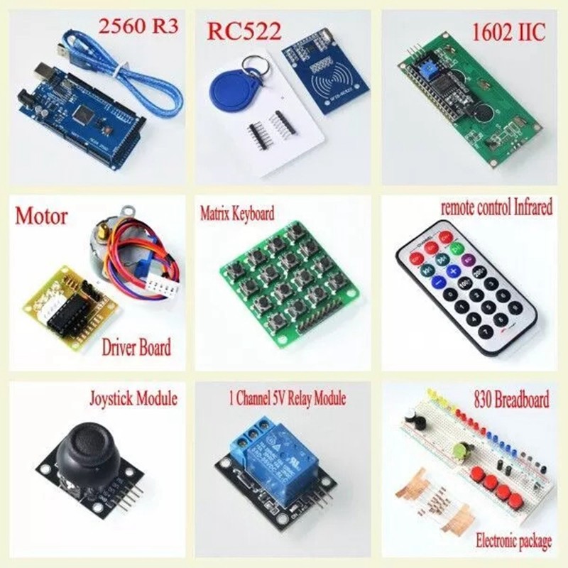 2560 R3 Starter Kit Motor Servo RFID Ultrasonic Ranging Relay LCD For ...