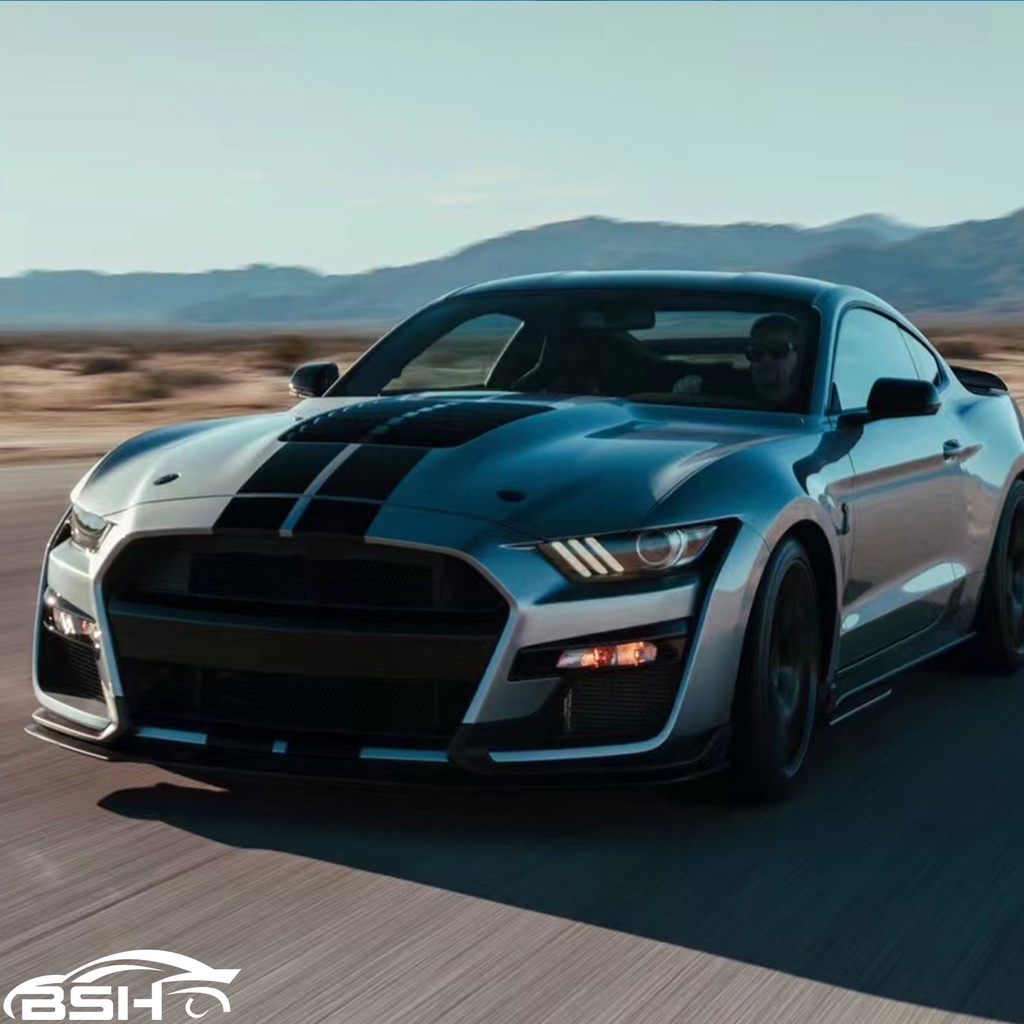 GT500 Style Car Bumper Body Kit Front Bumper Lip Grille For Mustang ...