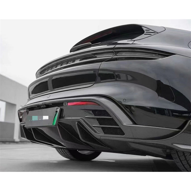 P style carbon fiber front lip rear diffuser side skirt mirror cover ...