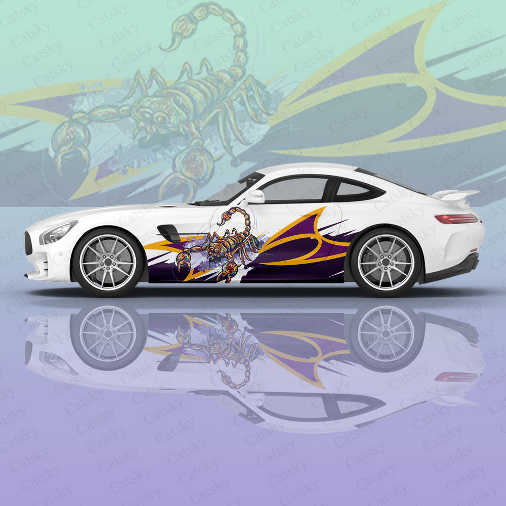 Animal Pattern Outdoor Car Graphic Decal Protect Full Body Vinyl Wrap ...