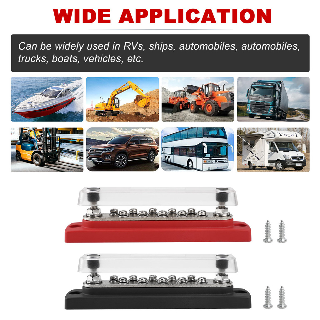 Car Terminal Block Positive Negative Bus Bar 150A 48V Power ...