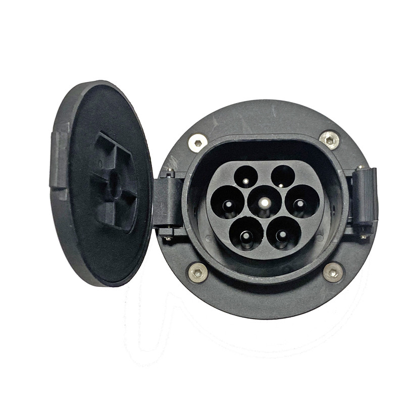 EV Car AC Type2 Socket IEC62196 Inlet 32A 3Phase Connecter D - UniTop