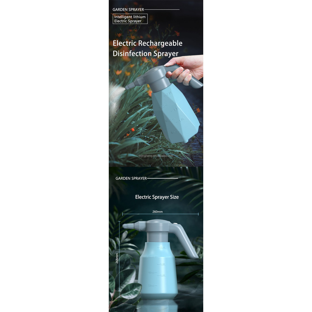 Plastic Garden Electric Rechargeable Sprayer Li-ion Battery Gardening ...