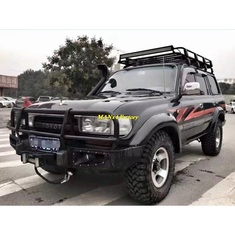 Deluxe Steel Front Bumper Bull Bar For Land Cruiser Lc80 j80 k - UniTop