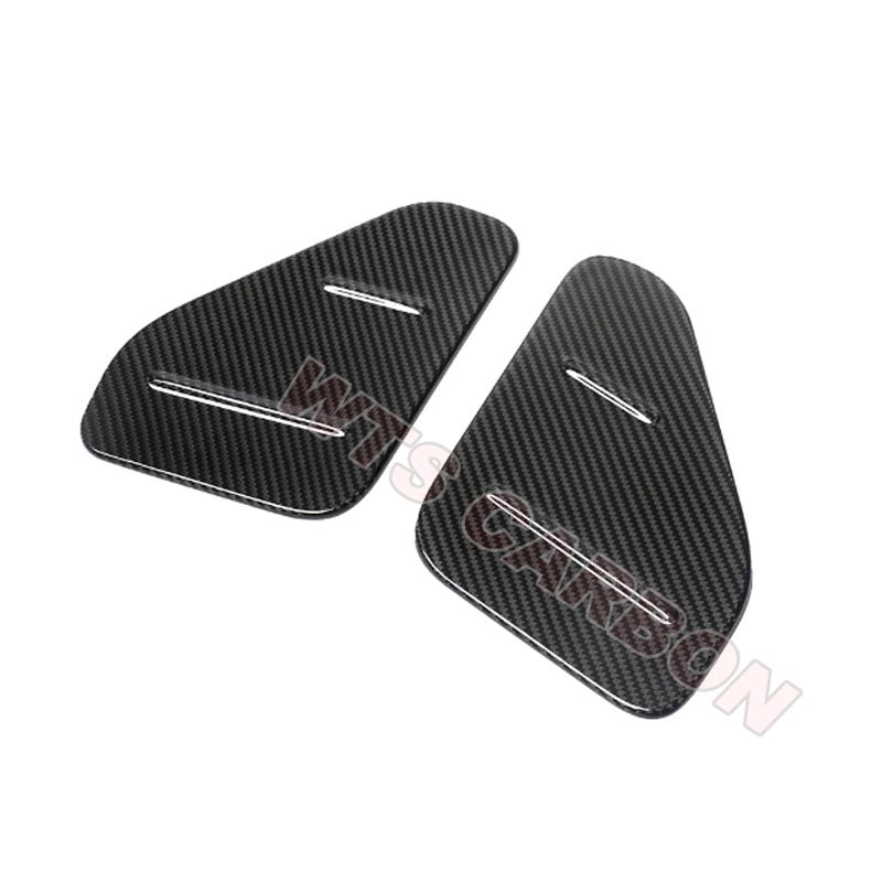 Real Carbon Fiber Interior Car Center Console Side Seat Knee Pads Panel ...