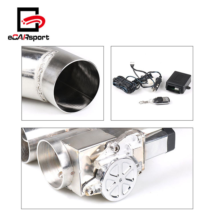 eCARsport 2.5" 3" Electric Exhaust Cutout Kit Y pipe With Dual Valve ...