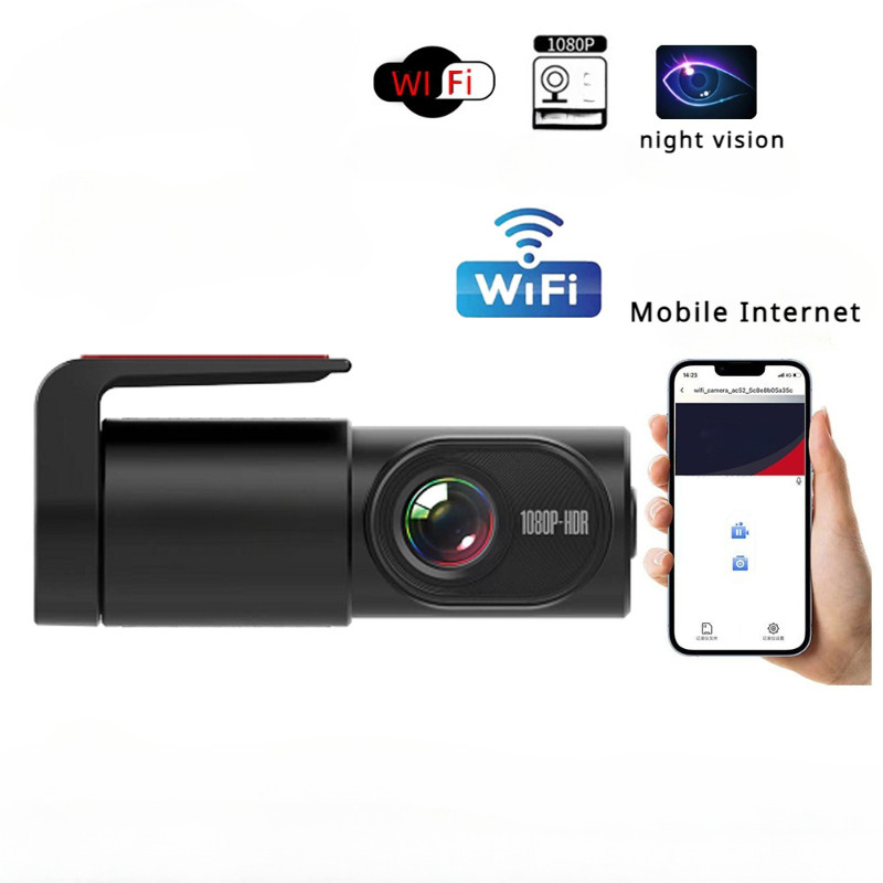 Single Lens Dashcam Dash Camera Car 360°Rotating Len Dvr Cam HD 1.0 ...