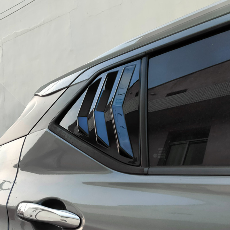 Rear Side Vent Quarter Window Louver Cover Sticker for Nissan Kicks ...