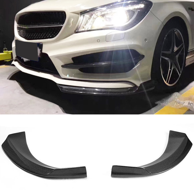 Carbon Fiber Front Bumper Splitters For Mercedes Benz W117 CLA250 ...