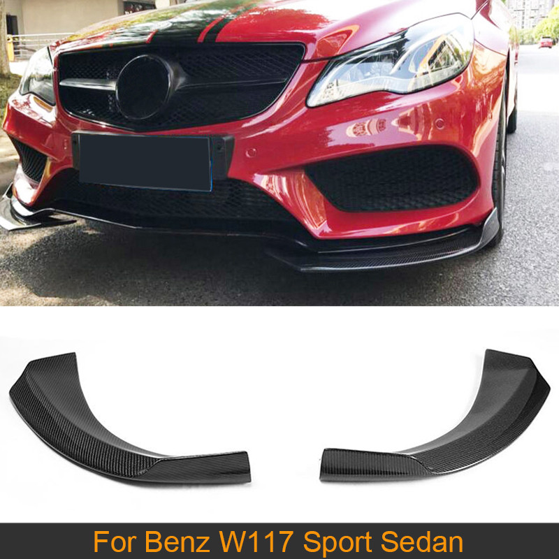 Carbon Fiber Front Bumper Splitters For Mercedes Benz W117 CLA250 ...