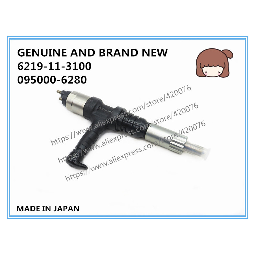 GENUINE AND BRAND NEW DIESEL COMMON RAIL FUEL INJECTOR 095000-6280 ...