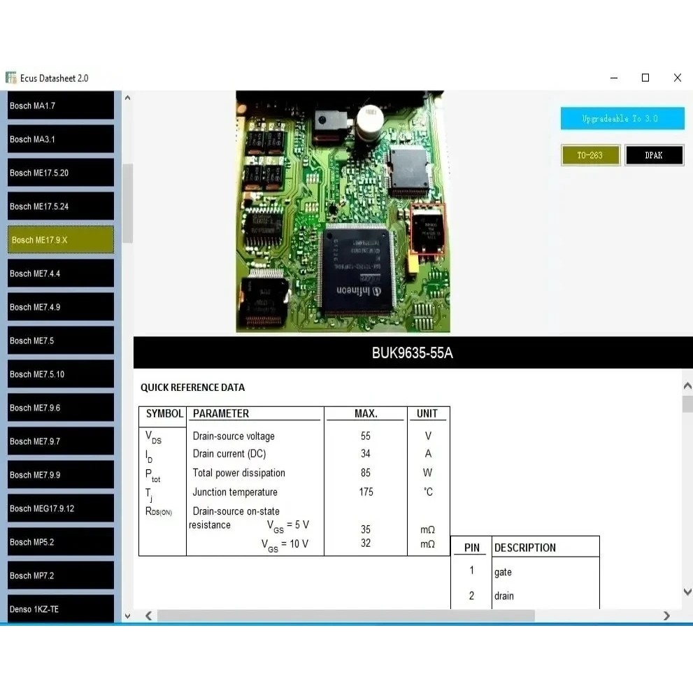 Ecus Datasheet 2.0 ECU Repair Software PCB Schematics with Electronic ...