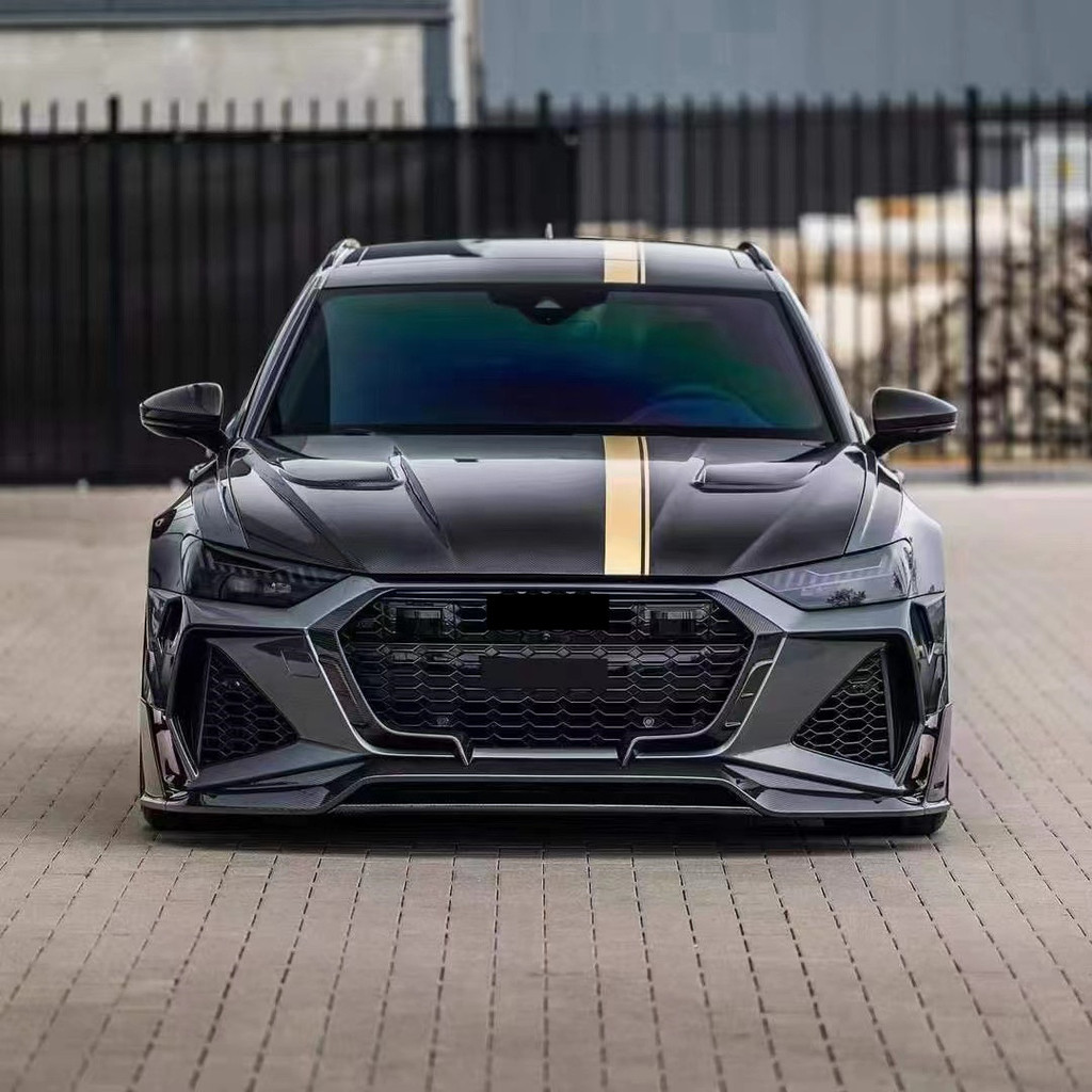 for Audi RS6 Carbon fiber body kit RS6 upgraded MSY-style front bumper ...