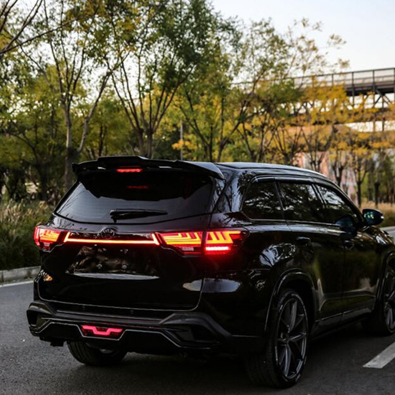 For Real Carbon Fiber Roof Spoiler Wing Toyota Highlander Car Rear ...