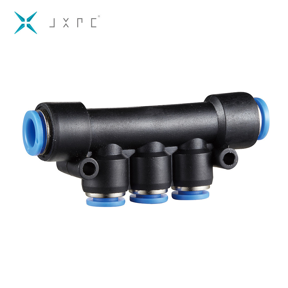 JXPC T Shaped Pneumatic Tube Rubber Connector Plastic Three Joint ...