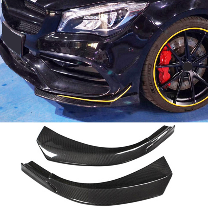 Carbon Fiber Front Bumper Splitters For Mercedes Benz W117 CLA250 ...