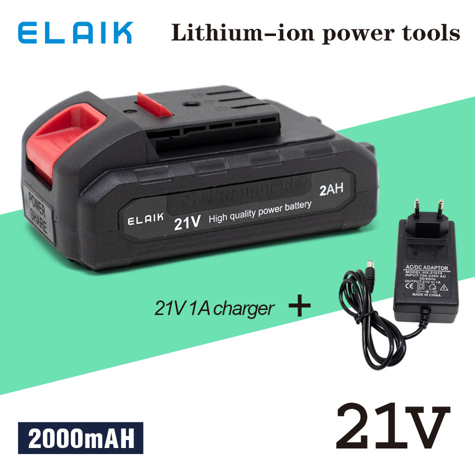 21V 18650 Lithium Battery Rechargeable 2000mAh Batteries High-current ...