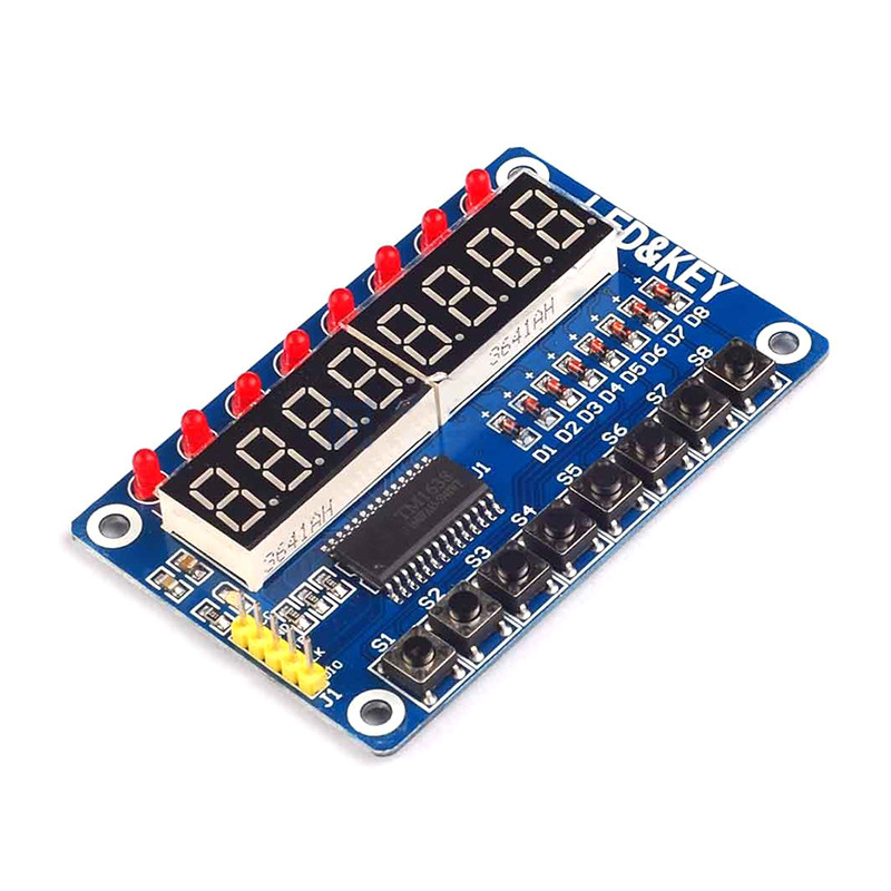 Tm1638 Module Key Display For Avr Arduino New 8 Bit Digital Led Tube 8