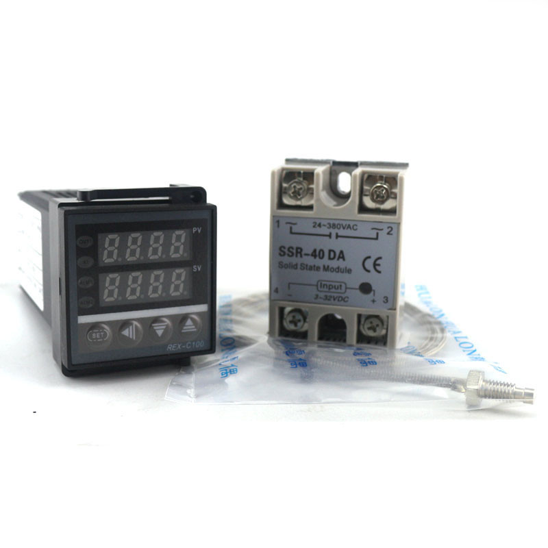 Dual PID Thermostat Regulator SSR Output Digital PID Temperature Controller REX-C100 0-400C The ...