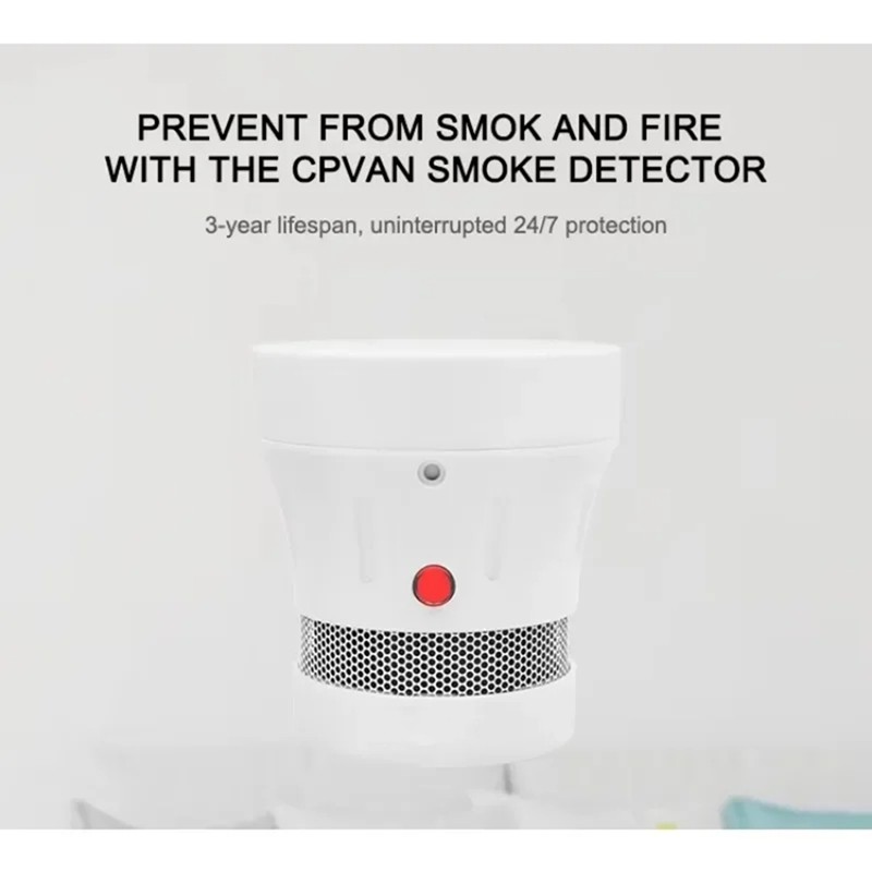 Tuya Smart Life Wireless Mini Smoke Detector Fire Alarm Micro-Type ...