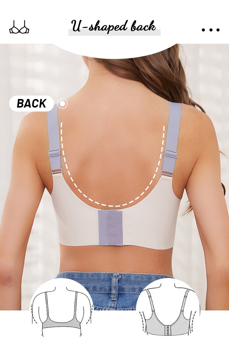 Fallsweet M 6xl Seamless Bras For Women Wireless Full Coverage Bra Plus