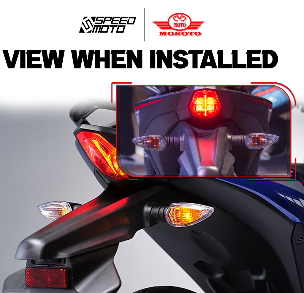 SNIPER 150 / 155 / AEROX V1 / V2 SIGNAL LIGHT SMOKE AND CLEAR LENS Z14 ...