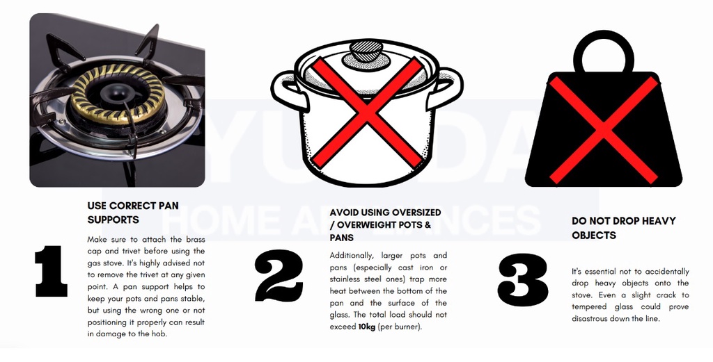 Hyundai Double Infrared Burner Tempered Glass Gas Stove HG-A203K ...