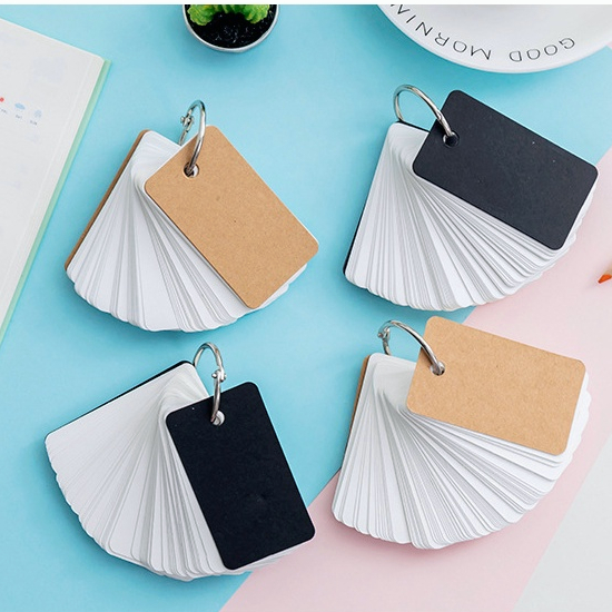 Kraft Paper Mini 100 Sheets Notebook Blank Portable Notepad School ...